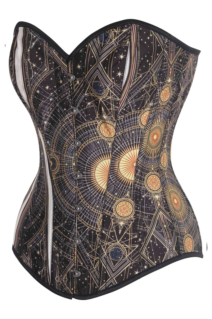 Celestial Chart Longline Overbust Corset