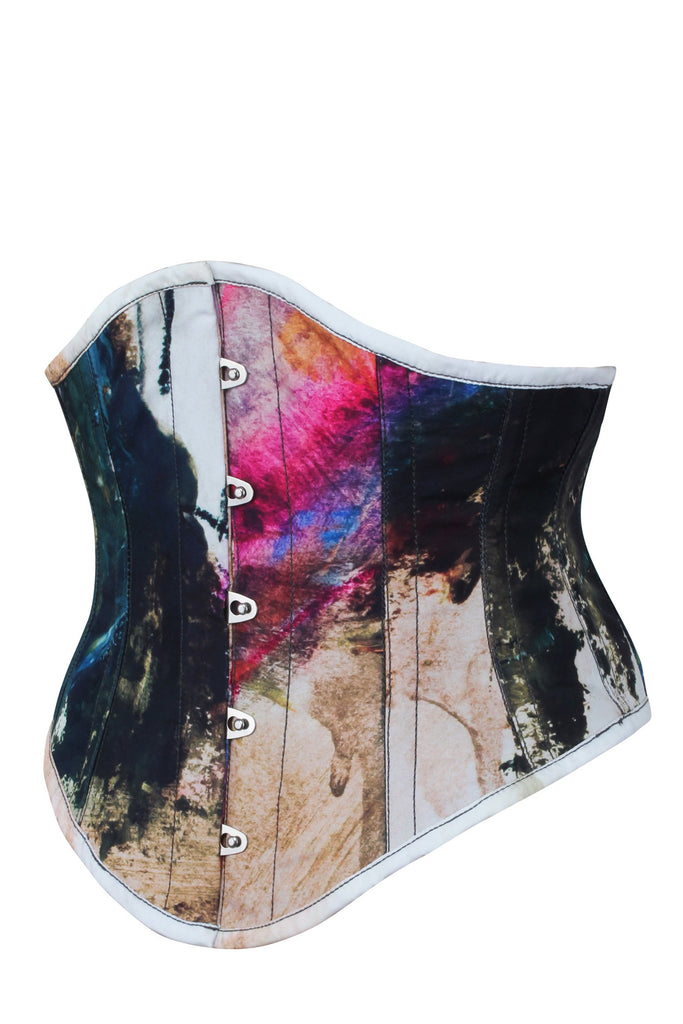 Abstract Ink Waspie Corset